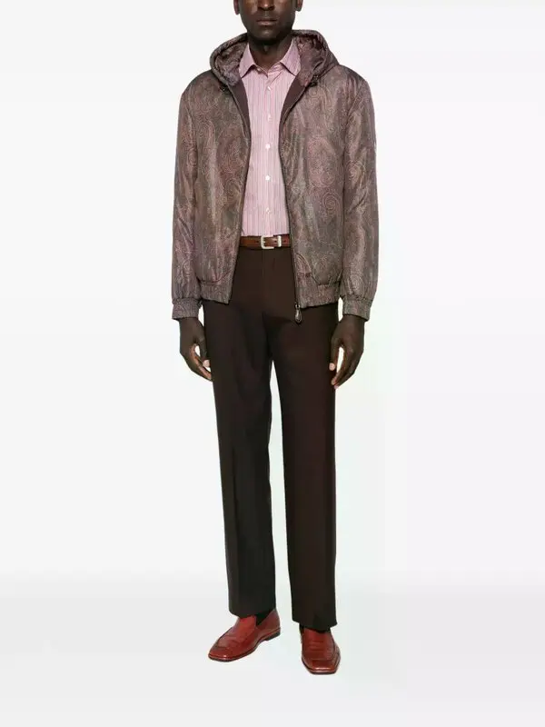 Etro Striped Embroidered-pegasus Shirt