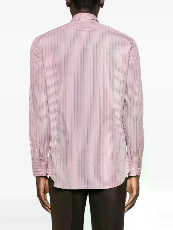 Etro Striped Embroidered-pegasus Shirt