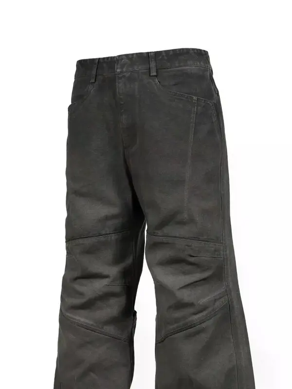 XLIM Panelled Frayed-hem Trousers