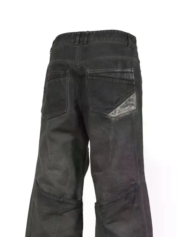 XLIM Panelled Frayed-hem Trousers