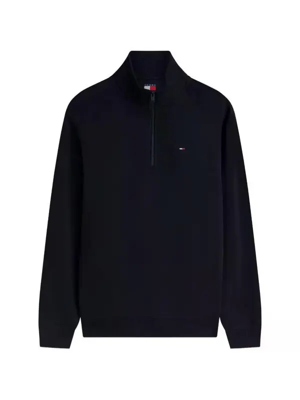 Tommy Hilfiger Quarter-zip Logo-embroidered Sweater