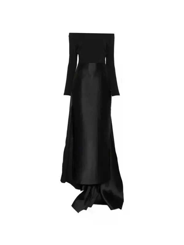 Solace London Winslow Off-the-shoulder Maxi Dress - Black