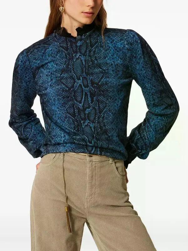 TWINSET Python-print Wool Jumper