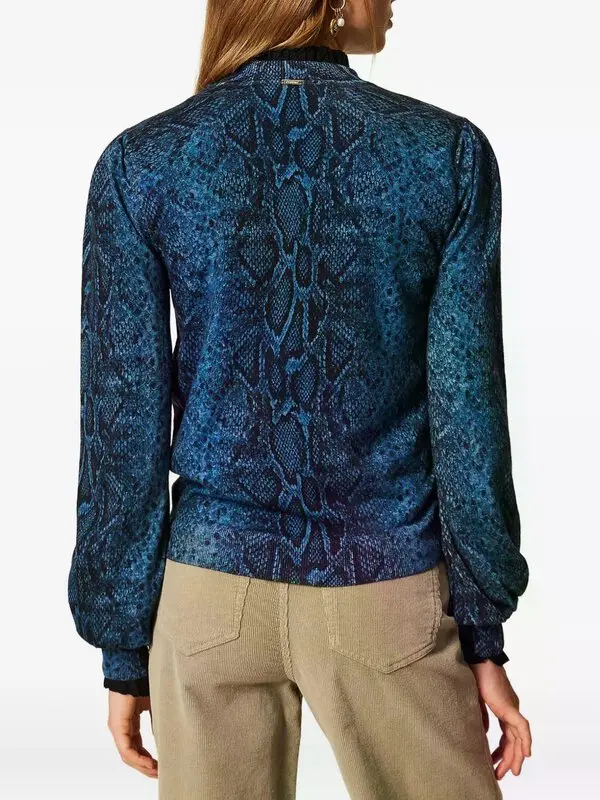 TWINSET Python-print Wool Jumper