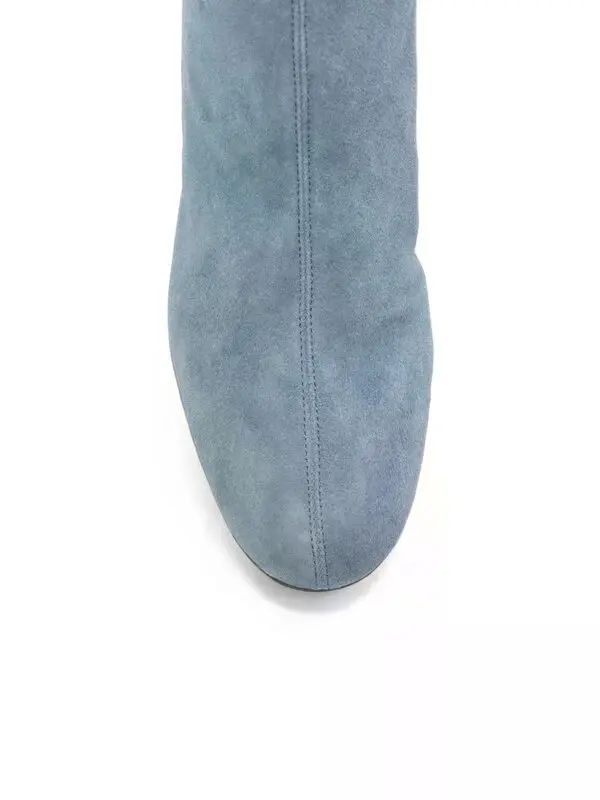AQUAZZURA Saint Honore Suede Rear-zip Ankle Boots