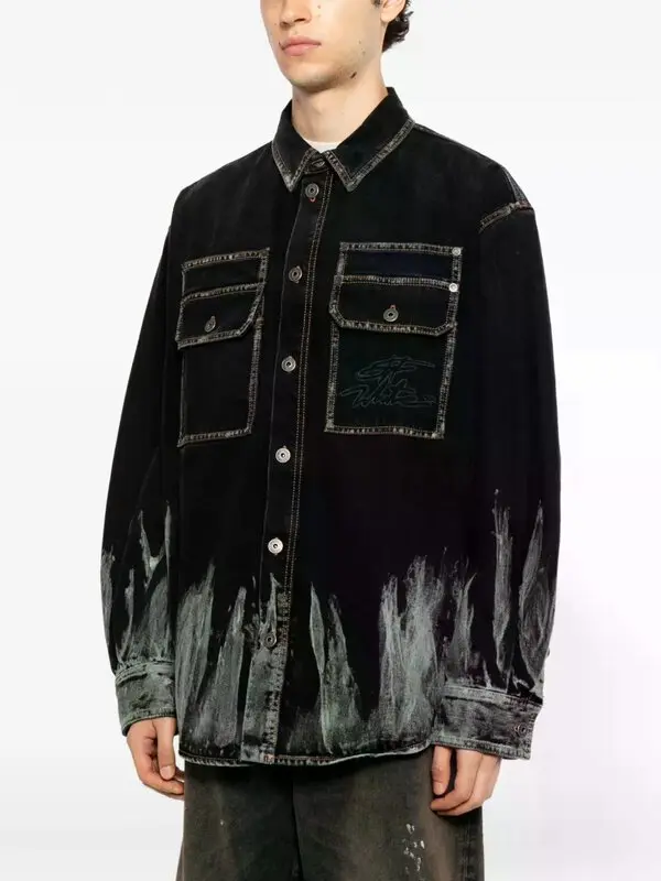 Off-White Button-up Denim Shirt