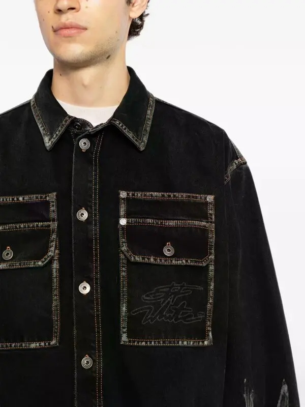 Off-White Button-up Denim Shirt