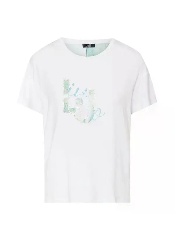 Liu Jo T-shirt With Printed Insert - Bright White