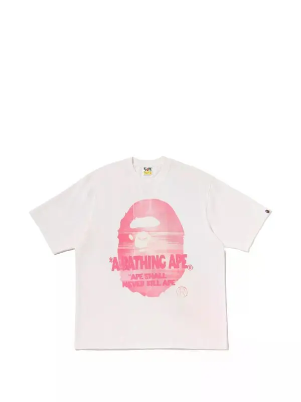 A BATHING APE Spray Ape Head Relaxed-fit T-shirt