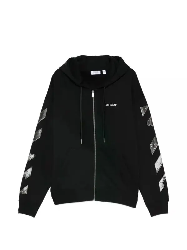 Off-White Metal-arrow Zip-up Hoodie