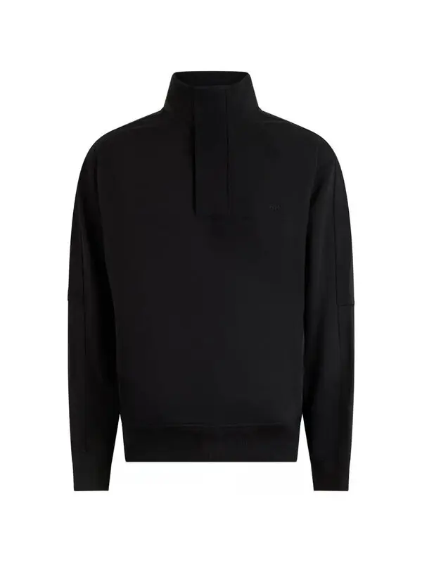 BOSS Logo-embroidered High-neck Sweater