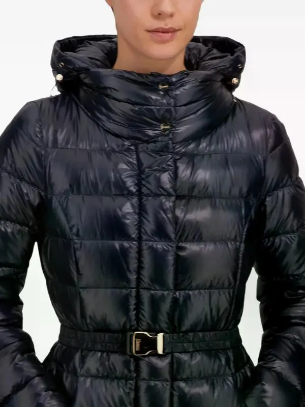 Herno Belted Hooded Coat
