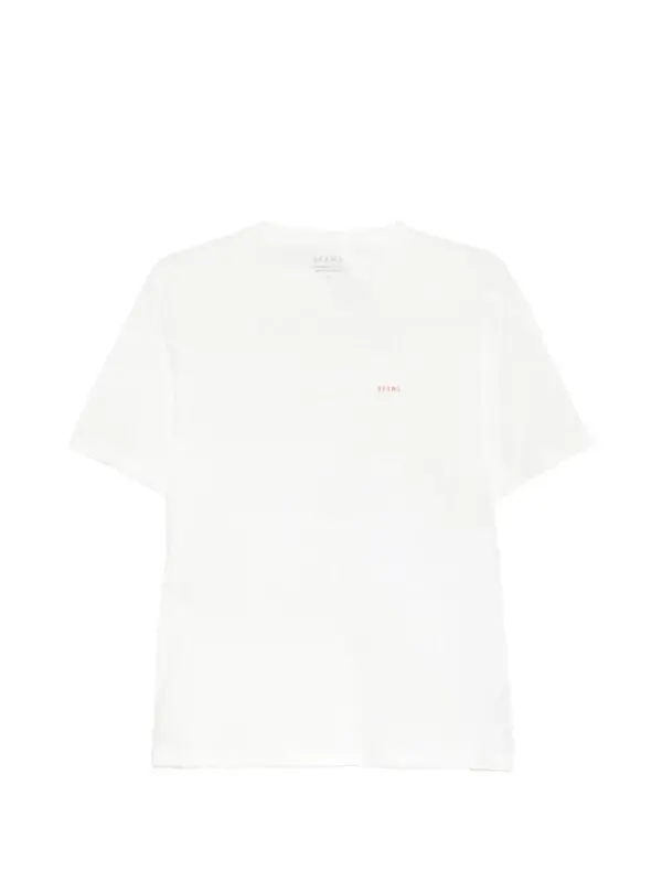 BEAMS Logo-print T-shirt - White
