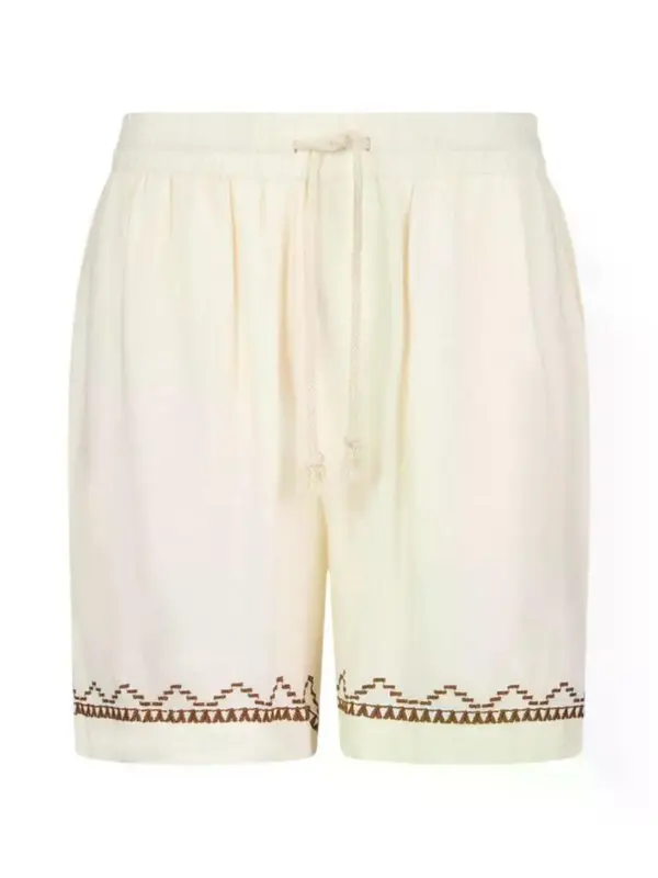 Liu Jo Linen Shorts With Embroidery