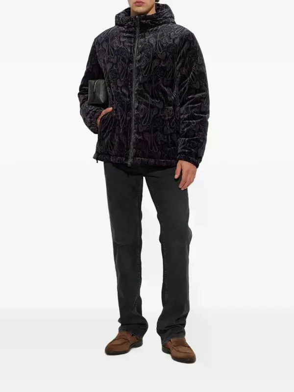 Etro Logo-embroidered Jeans - Black