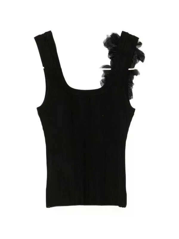 Aje Pamela Flower Ribbed Tank