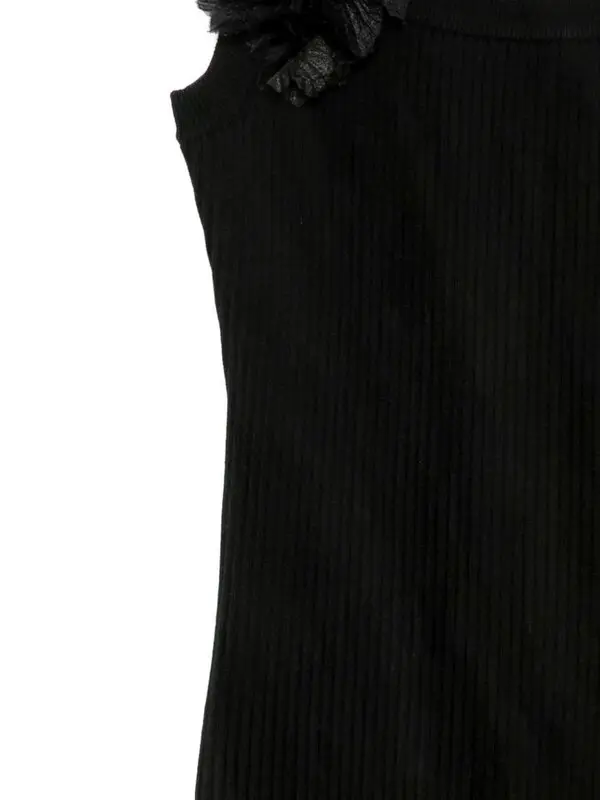 Aje Pamela Flower Ribbed Tank