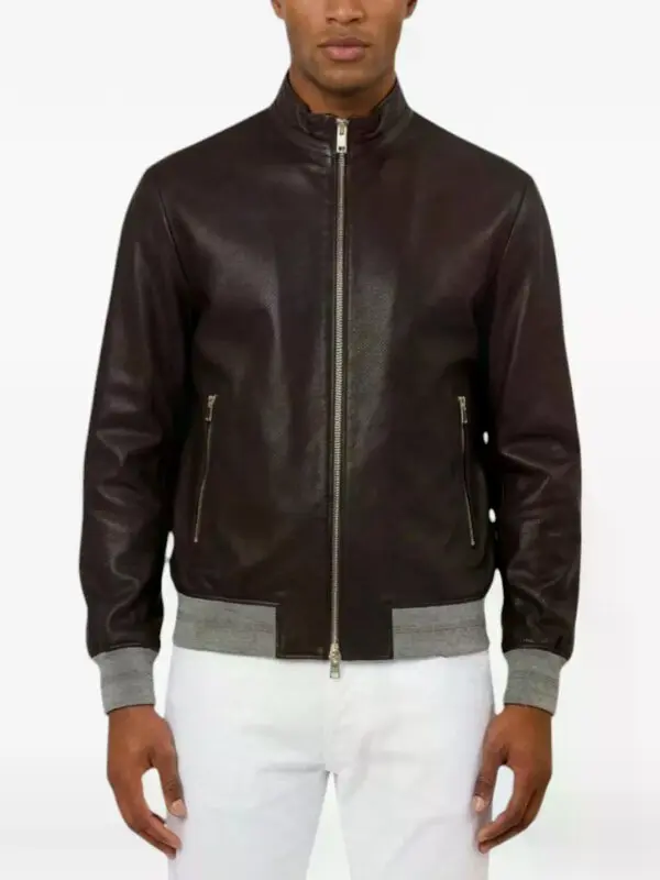 Liu Jo Perforated-leather Bomber Jacket