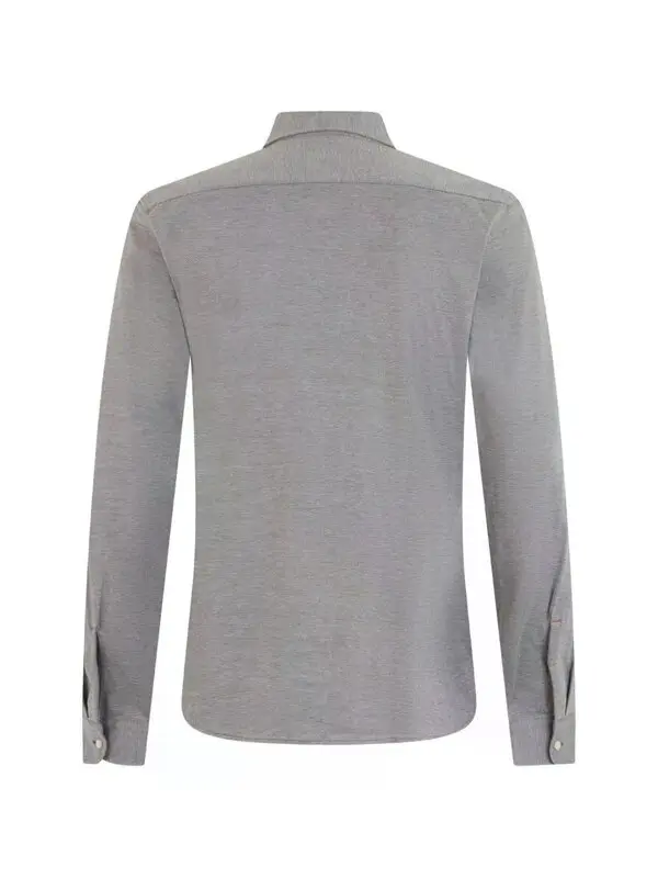BOSS Logo-embroidered Long-sleeve Shirt