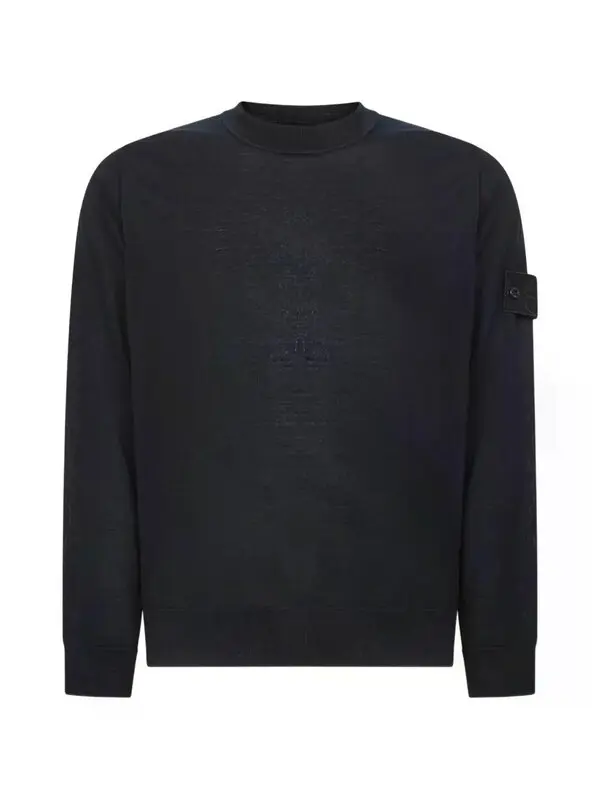 Stone Island Logo-patch Sweater - Blue