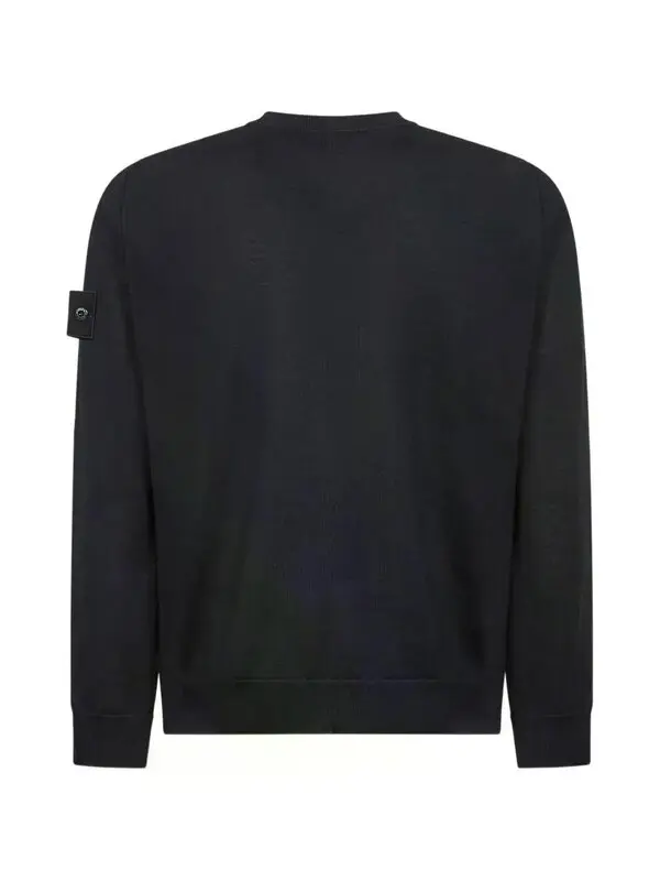 Stone Island Logo-patch Sweater - Blue