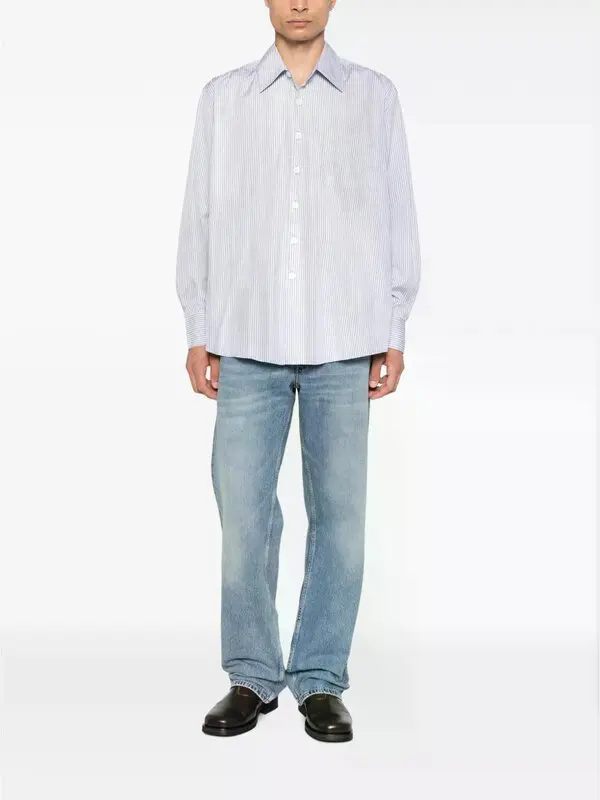 Our Legacy Faubourg Stripe Super Poplin Shirt - White