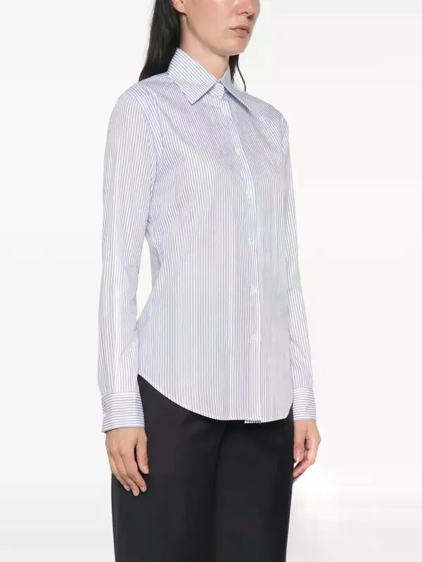 MAZZARELLI Vertical-stripe Long-sleeve Shirt