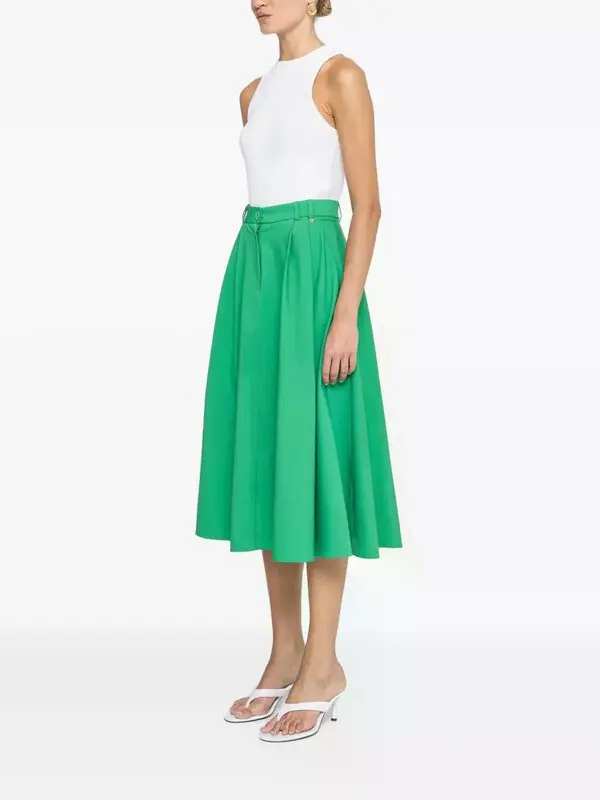 NISSA High-waisted Cotton Midi Skirt