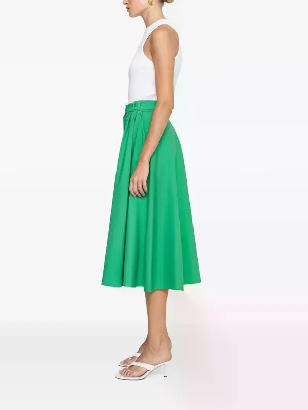 NISSA High-waisted Cotton Midi Skirt