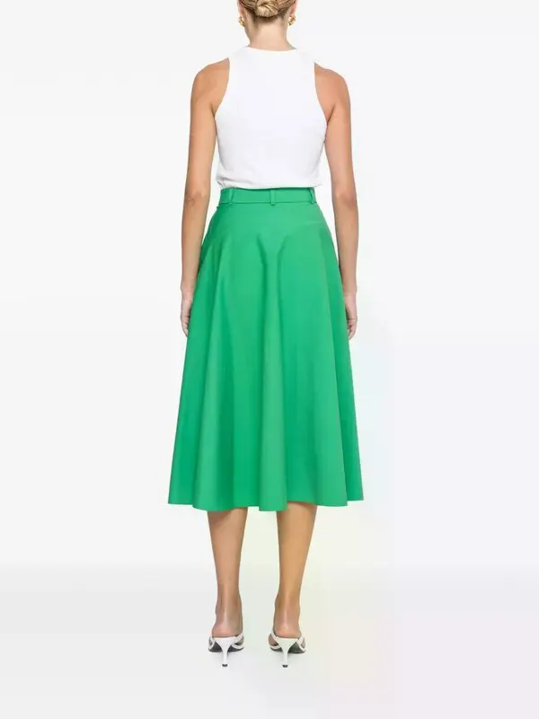 NISSA High-waisted Cotton Midi Skirt