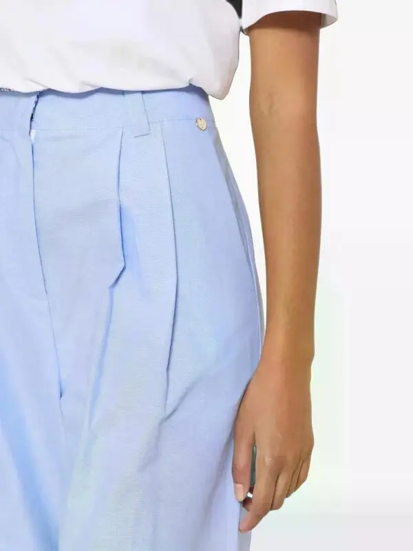 Liu Jo Trousers With Gingham Turn-ups