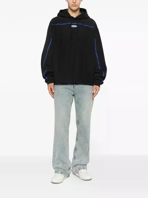 StÜssy Logo-patch Tape-trim Hoodie