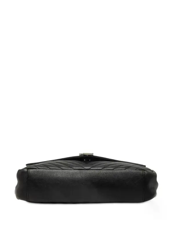 Saint Laurent Quilted Sheepskin Monogram College Satchel
