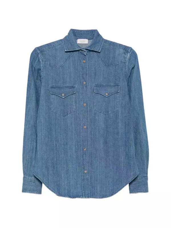 MAZZARELLI Western-style Denim Shirt