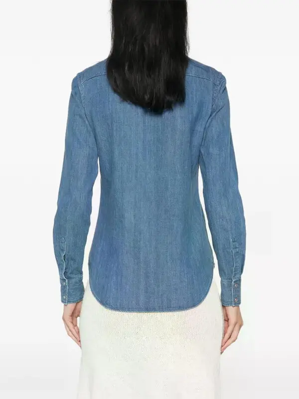 MAZZARELLI Western-style Denim Shirt