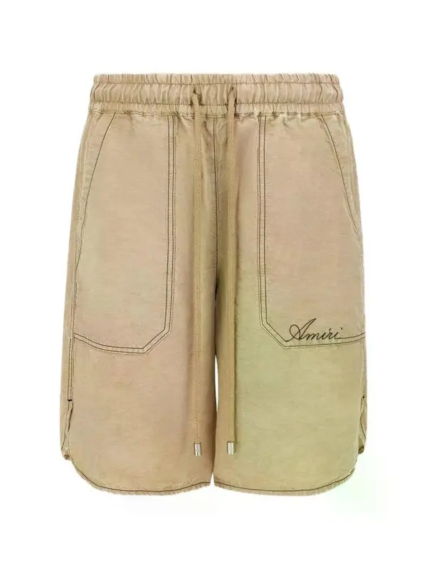 Amiri Script Shorts - Neutrals