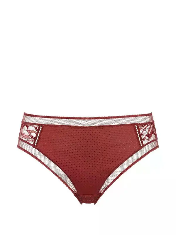 ERES Brindille Lace-panel Briefs - Red