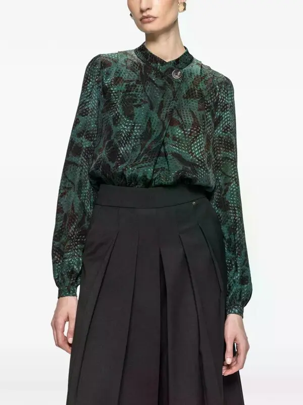 NISSA Floral-print Viscose Top