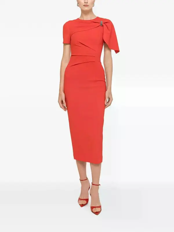 NISSA Fitted Midi Dress