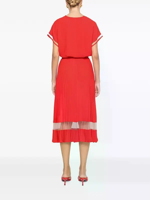 NISSA Pleated Midi Skirt