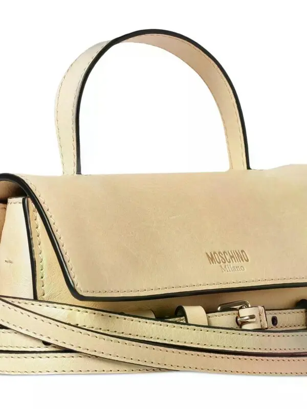 Moschino Small Tie Me Tote Bag - Neutrals