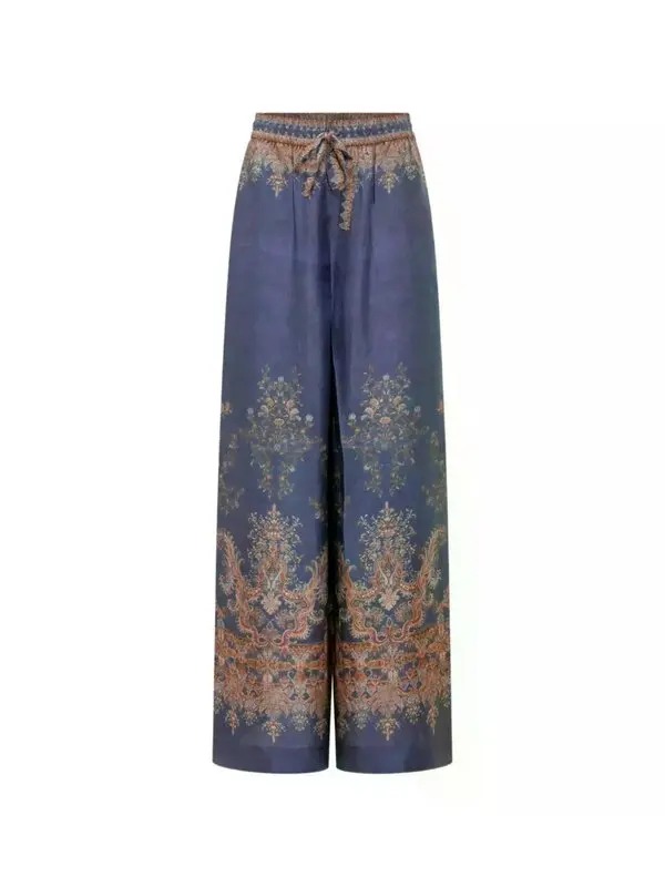 Zimmermann Paisley Print Wide-leg Trousers