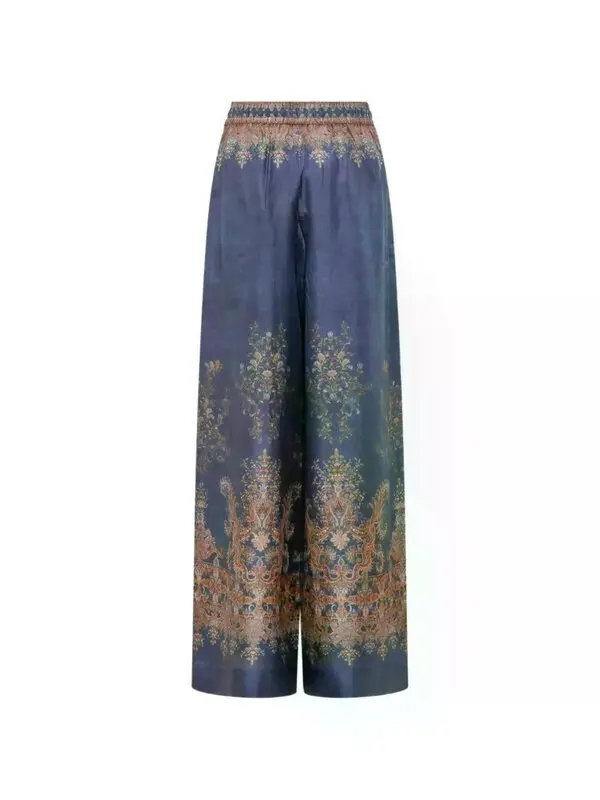 Zimmermann Paisley Print Wide-leg Trousers