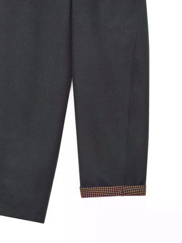 Givenchy Couture Seam Checked-reverse Trousers