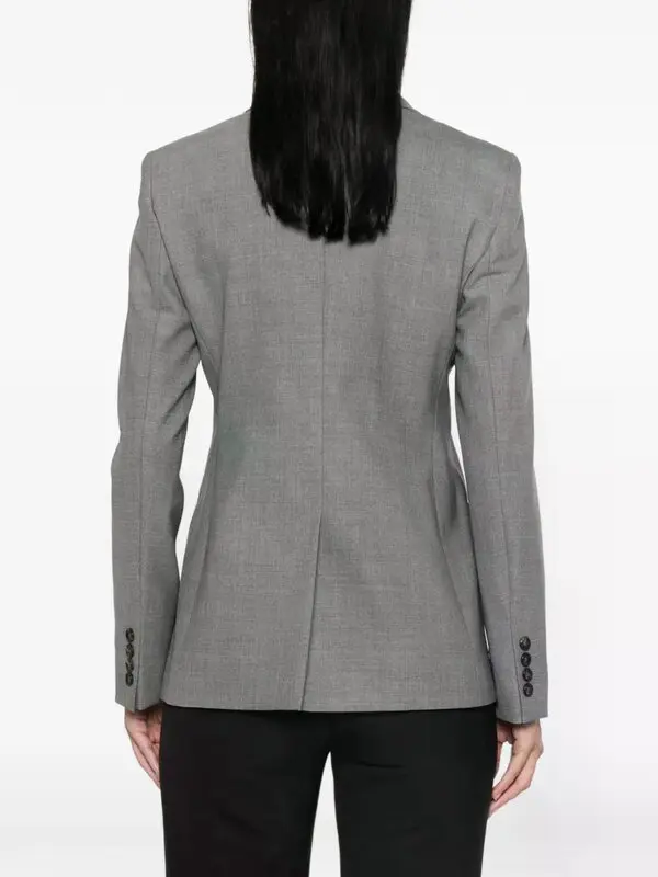 Max Mara Double-breasted Wool Jacket - Grey