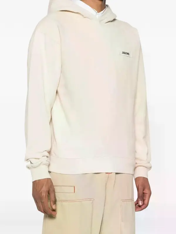 Jacquemus The Gros Grain Hoodie - Neutrals