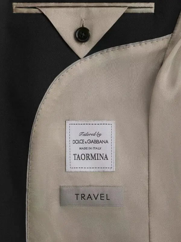 Dolce & Gabbana Taormina Single-breasted Jacket In Technical Wool
