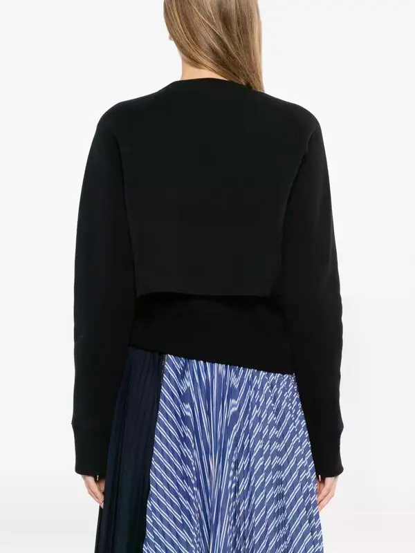 Sacai Layered-design Crew-neck Sweater