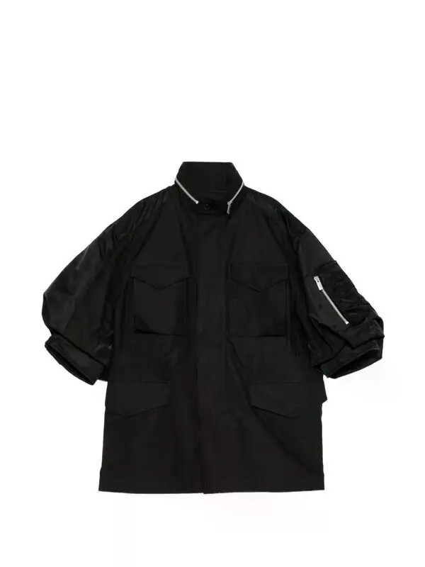 Sacai Multi-pocket Short-sleeve Jacket - Black