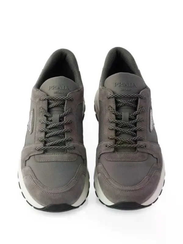 Prada Prax Suede And Re-nylon Sneakers